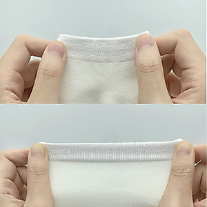 SERISIMPLE Viscose Bamboo School Socks Ankle Super Soft Kids Socks Stretch Cuffs Athletic Socks Odor Resistant Anti-odor 5 Pairs (Medium, White)