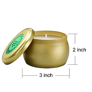 KNOURT 12 Pack Scented Candles Gift Set, Natural Soy Wax Single tin 4 oz for Family Gatherings, Romantic Candle Gifts