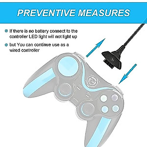 Xbox 360 Controller Charger Cable, Game Handle Charging Cord, Wireless Controller USB Charging Wire Compatible with Microsoft Xbox360 Xbox 360 Slim Wireless Game Controllers-5ft