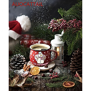 UV DTF Cup Wrap Cute Christmas Theme Stickers for Glass Cups 3D Waterproof Rub on Transfers for 16OZ Libbey Glass Cups Furniture Crafting 6 Sheets