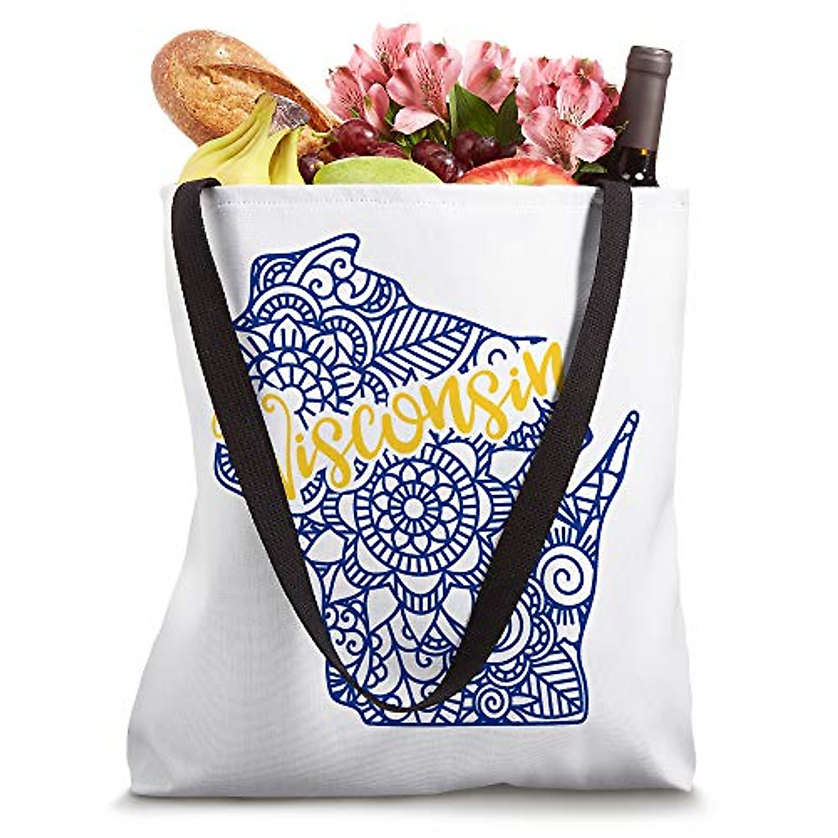 Wisconsin State Pride I Love Wisconsin Tote Bag