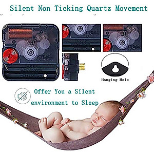 YiiHaanBuy Stylish 3D Beautiful Grey and Yellow Decorative Street Modern Grunge Abstract Squares Wall Clock, 9.5 Inch Battery Operated Quartz Analog Quiet Desk Clock for Home,Office,School