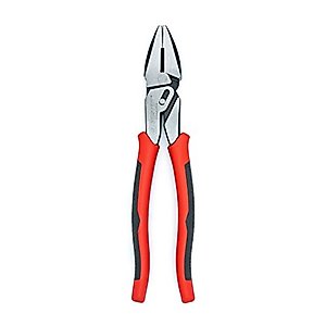 Crescent 9" Lineman's Compound Action Dual Material Pliers - CCA20509, Red