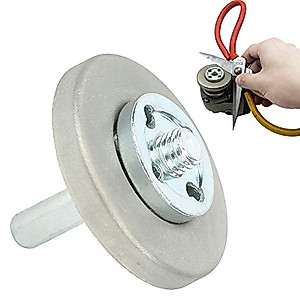 Leftwei Grinding Wheel, 5.6cm Diameter Grinding Disc Multifunctional Grinding Stone Grinding Sharpening Stone, High Speeds High Hardness for Home Use Planing Tool Drill Scissor Kitchen(800 mesh)