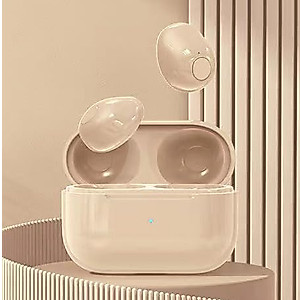 XBOSS PRO 4S+ Invisible Earbuds True Wireless Bluetooth Earphones 5.3 HiFi Stereo Noise Cancelling Small Mini Hidden Earbuds for Work, Sleep, Music, Audiobooks (Skin)