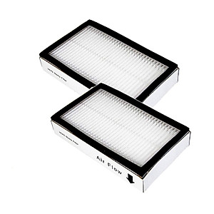 HQRP 2-Pack HEPA Filter compatible with Panasonic MC-V7710 MC-V7720 MC-V7721 MC-V7722 MC-V9658, Fold'n Go MC-V5481 MC-V5485 MC-V5491 MC-V5451 MC-V5454, Dual-Sweep 7500 Series Upright Vacuum Cleaners