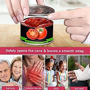 Electric Can Opener, Open Your Cans with A Simple Push of Button, Automatic Can Opener Without A Sharp Edge, Electric Can Openers For Kitchen Elderly Arthritis Patients, Handheld Can opener Electric