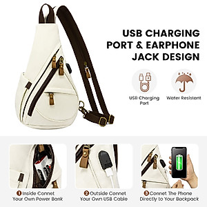 LOVEVOOK Sling Bag Crossbody Backpack Shoulder Bag Lightweight Casual Daypacks For Women Men Cycling Hiking Travel