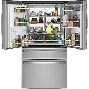 GE Profile PVD28BYNFS 36" 4-Door French Door Refrigerator with 27.6 cu. ft. Total Capacity in Fingerprint Resistant Stainless Steel