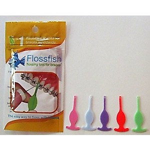 FlossFish - Reusable Orthodontic flossers 5 Mixed Colors