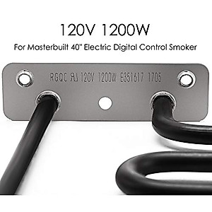 WADEO Electric Smoker and Grill Heating Element Replacement Part for Masterbuilt Heating Element 40" Electric Digital Control Smoker, 1200 Watts