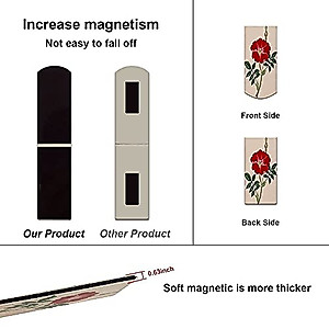 24PCS Magnetic Bookmarks - Magnet Page Markers Page Clips Assorted Book Markers Set with Exquisite Pattern, Bookmarks for Women Students, and Book Lovers