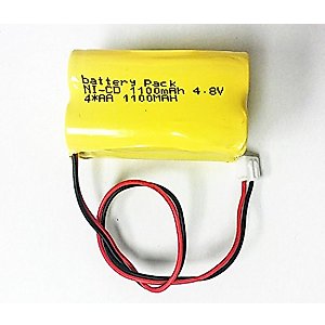 Emergency Exit Sign Battery Light Fixture Battery AA NiCAD 4.8v 1100mAh - Compatible with BAA48R Emerlight Daybright BL93NC487 at-Lite BL93NC484 4-TD-800AA-HP by Shira TM