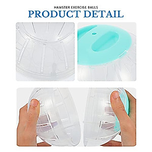 4 pcs Ball Chinchillas Special Clear Animals Small Hamster Running Run Indoor for Dog Chinchilla Wheels Funny Toys Supplies Toy Sports Mini Animal Exerciser Jogging Wheel