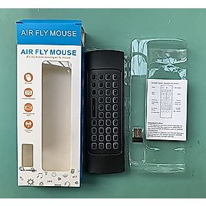 Air Mouse,MX3 Pro Backlit Mini Keyboard,Voice Remote Control,Mini Wireless Keyboard & IR Learning Air Mouse Remote,Best for Raspberry Pi 4 Android Smart Tv Box HTPC IPTV PC Pad Xbox