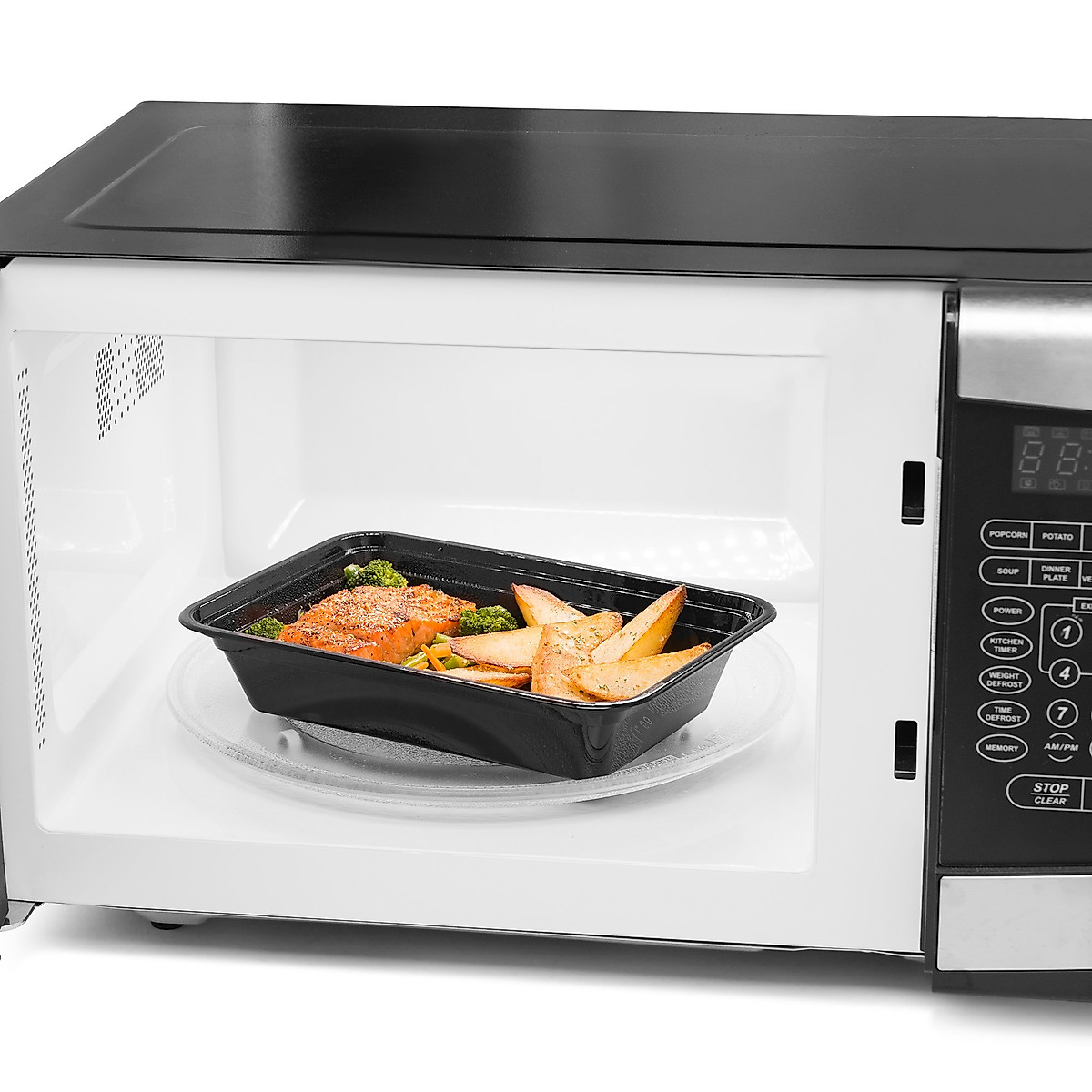 Ez Prepa [15 Pack] 28oz Single Compartment Meal Prep Containers with Lids - Food Storage Containers Bento Box, Lunch Containers, Microwavable, Freezer, and Dishwasher Safe, Food Containers