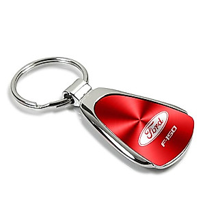 Au-TOMOTIVE GOLD Tear Drop Key Chain for Ford F-150 (Red)
