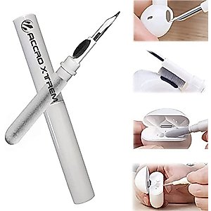 Bluetooth Earbuds Cleaning Pen,in-Ear Headphones Cleaning and Soft Dust Removal Brush Pen for Cleaning The Earwax,Dust in Bluetooth Headset Box,Camera and Mobile Phone (White)