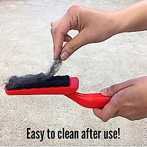 Lilly Brush - Fluffy Pets Brush pet hair remover for furniture, carpets, cat trees, bedding, curtains, couches and more! Brought to you by the pet hair experts at Lilly Brush, this product is ONLY for homes with LONG-HAIRED CATS & DOGS who shed SOFT, CLIN