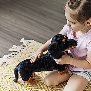 Melissa & Doug Giant Dachshund - Lifelike Stuffed Animal Dog Large