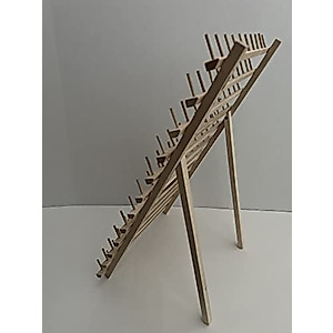 2 - 120 Spool Cone Wood Thread Racks (Holds 240 Spools) Hardwood, Freestanding or Wall Mount | Fits Mini-King Size Cones & Most Spools | for Sewing, Embroidery, Quilting, & Specialty Thread Storage