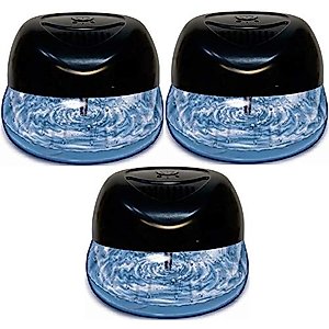 Bluonics Fresh Aire 3-Pack Water Air Washer, Air Revitalizer & Freshener with Night Light 7 LED Changing Colors & White Noise
