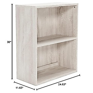 Signature Design by Ashley Dorrinson Bookcase, 25"W x 12"D x 30"H, Whitewash