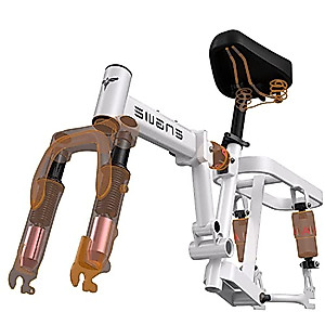 BPNN Electric Bike for Adult Folding, Ebike 7 Shock Absorbers 14" Tire 350W（600W Peak Power Motor） 48V 10Ah 19.2MPH E Bike City Cruiser Commuter Electric Bicycles E-Bike