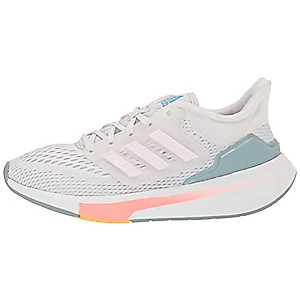 adidas Women's EQ21 Running Shoe, Dash Grey/Almost Pink/Acid Red, 8