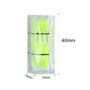 5PCS Mini Level-Mini Bubble Spirit Level Small Square Quality Measuring Instruments Small Levels Layout Tools for Picture Hanging(15×15×40MM)