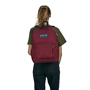 JanSport Cross Town Backpack, Russet Red, One Size