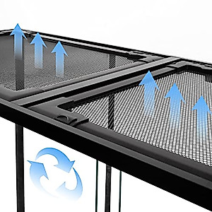OIIBO Tall Reptile Terrarium 48" x 18" x 36" Full Tempered Glass Rainforest Reptile Tank, Vertical Terrarium Paludarium Tank with Top Screen Ventilation for Reptiles and Amphibians