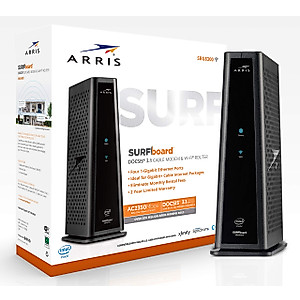 ARRIS Surfboard SBG8300 DOCSIS 3.1 Cable Modem & Wi-Fi Router + Roku Express | HD Streaming Device Bundle