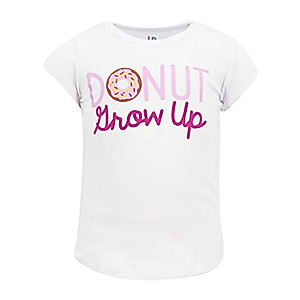 Unique Baby Girls Donut Grow Up Birthday Ruffle Pant Outfit (2t)