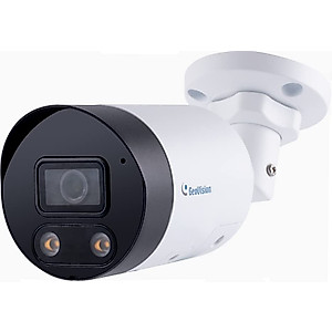 Geovision GV-TBL8804 8MP H.265 Super Low Lux WDR Pro Full Color Warm LED IR Bullet IP Camera, AI deep Learning