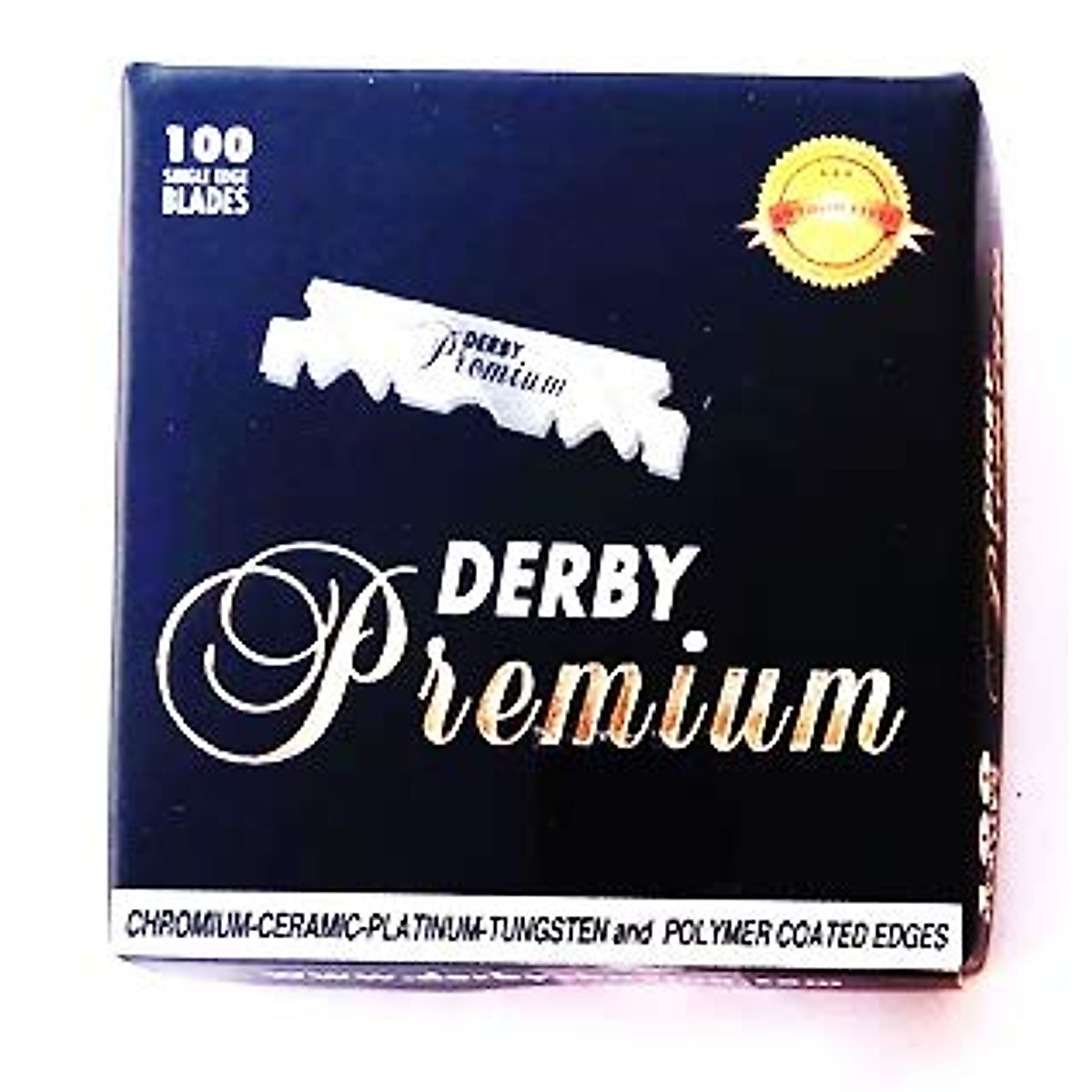 Razor Blades Club Derby-Shark-Treet 300 Quality Single Edge Razor Blades Sampler (3 different brands)