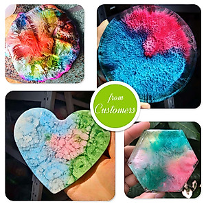 Alcohol Ink Set - 24 Vibrant Colors Alcohol-based Ink for Resin Petri Dish Making, Epoxy Resin Painting - Concentrated Alcohol Paint Color Dye for Resin Art, Tumbler Making, Painting - 24 x 10ml/.35oz