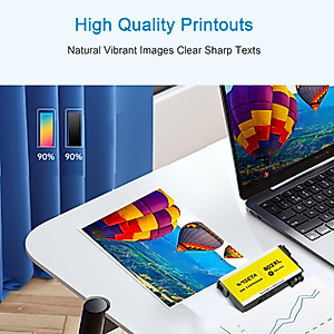 802XL Ink Cartridges Remanufactured Replacement for Epson 802 XL Ink Cartridges Combo Pack Compatible with WF-4720 WF-4730 WF-4734 WF-4740 EC-4040 EC-4030 EC-4020 Printer (4 Pack)