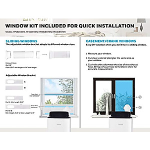 Honeywell Compact Portable Air Conditioner w/Dehumidifier & Fan Cools Rooms Up to 350 Sq.Ft. w/Drain Pan & Insulation Tape (HF08CESWK)