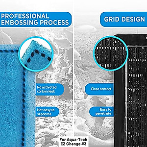 xbbwmrs 16 PCS Aquarium Filter Cartridge for Aqua-Tech EZ-Change #3 Fish Tank Filter Cartridge Fits Aqua-Teach 20-40 & 30-60 Power Filter