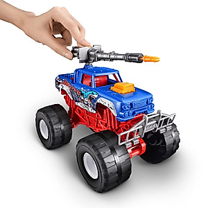Metal Machines Monster Truck Wars (Jawesome) by ZURU, Toy Car Vehicle That Lights Up & Makes Sounds, Fireable Weapon, Batteries Included, Monster Truck Toys for Boys and Kids