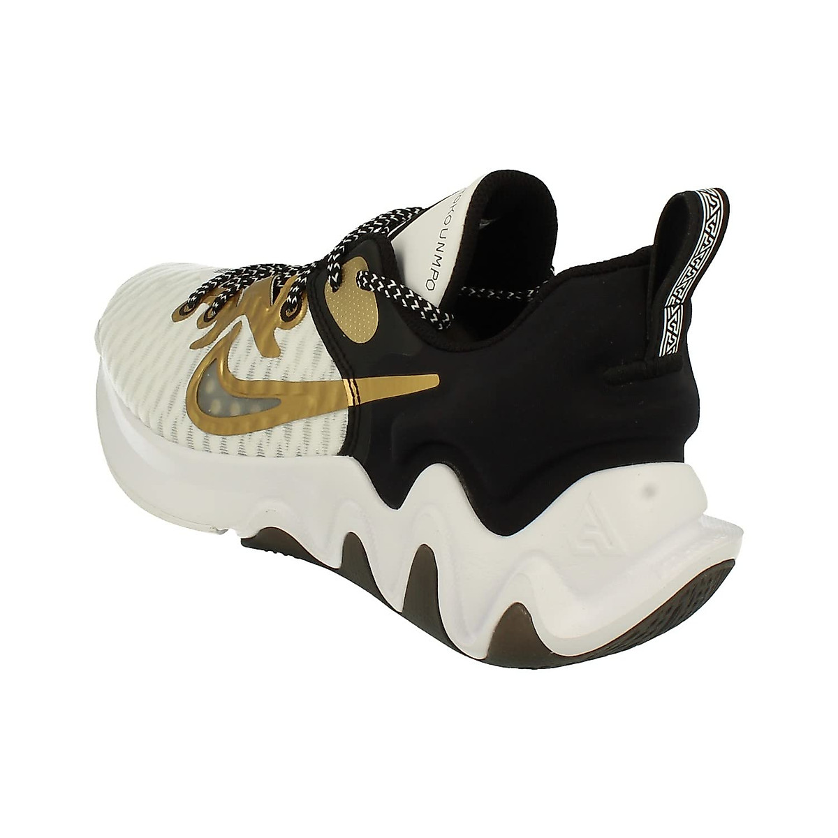 Nike Giannis Immortality Mens Basketball Trainers CZ4099 Sneakers Shoes (UK 9 US 10 EU 44, White Metallic Gold Black 100)