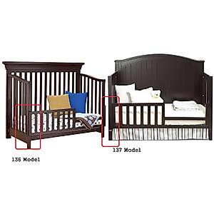 Sorelle Providence Convertible Crib Toddler Rail, Vintage Frost