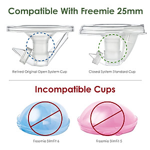 Maymom Flange Inserts 10mm (Long) Compatible with Medela 24mm PersonalFit Shield, Spectra 24mm, Freemie 25mm Cup, Willow 24 mm Cup, Compatible with Momcozy Wearable 24mm Cup (S9, S10, S12); 2pc/pk