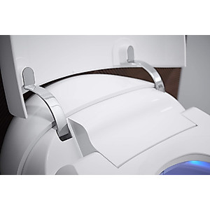 KOHLER 77780-0 Karing Smart Toilet with Auto Open & Close, One-Piece Elongated Intelligent Bidet Toilet with Heated Seat, 1.08 GPF, White