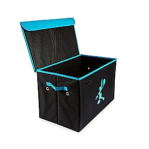 Space Jam: A New Legacy Tune Squad Collapsible Storage Bin Organizer with Lid | Fabric Basket Container with Handles, Cubby Closet Organizer | Sports Basketball Gifts And Collectibles