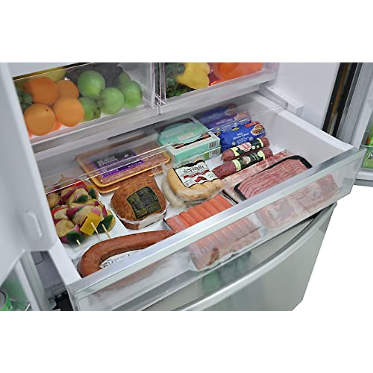 Winia 31 cu.ft French Door Refrigerator with Ice & Water Dispenser, Energy Star, Stainless Steel (WZBHD31ATE)