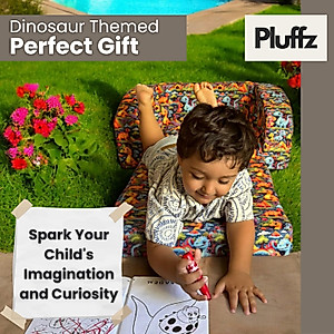 Pluffz Toddler Couch: Comfy Kids Sofa Chair for Indoor, Convertible Chair Sofa for Kids, Perfect Toddler Lounge Chair for Little Ones