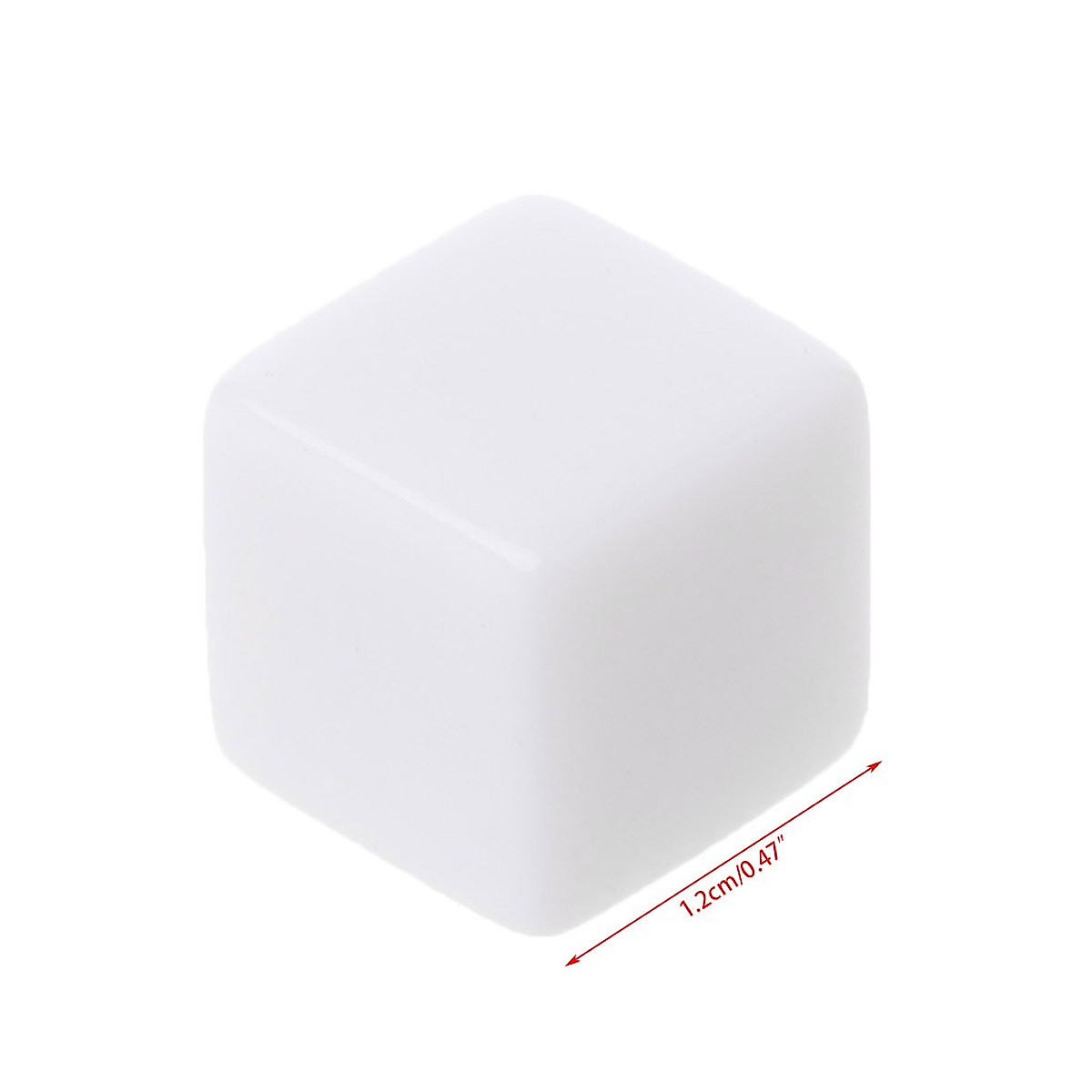 10Pcs D6 Dice 12mm Die Six Sided Table Gaming Dice Blank for Role Playing Toys