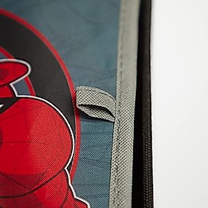 Idea Nuova Marvel Spiderman Collapsible Storage Cubby Organizer and Bookshelf with 3 Collapsible Cubes